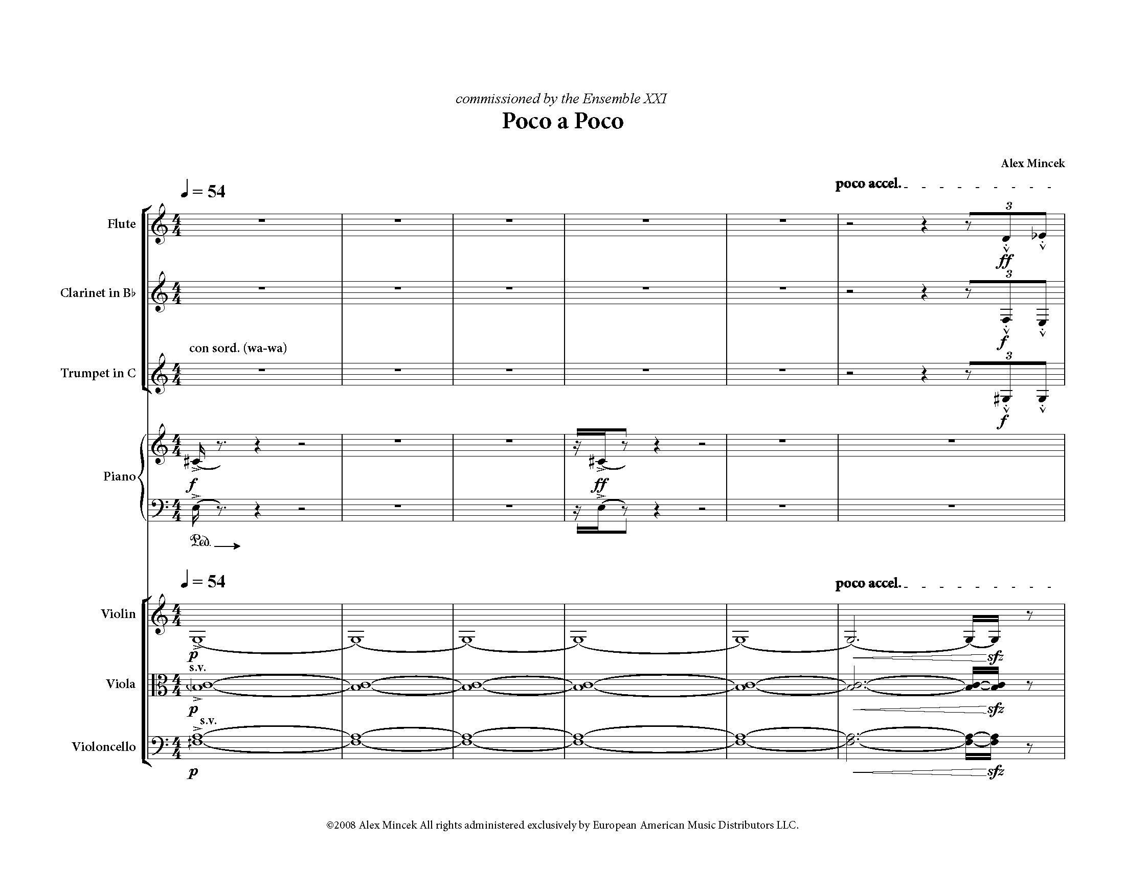 PSNY: Alex Mincek - Poco a Poco